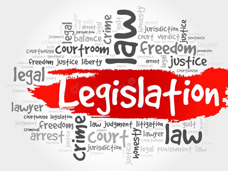 Legislation Word Cloud Hand Writing Concept Stock Illustration ...