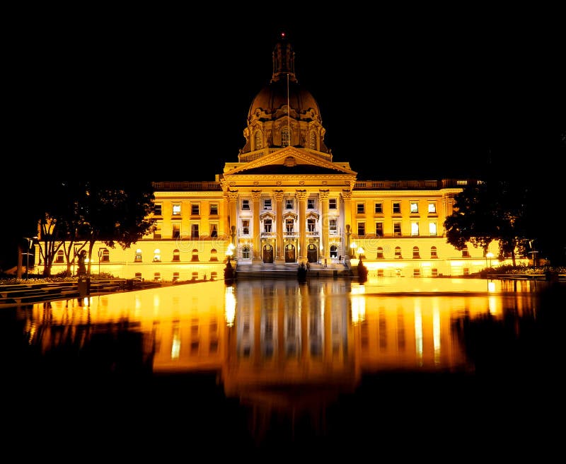 Legislative Building in Edmonton Alberta Canada Stock Image - Image of ...