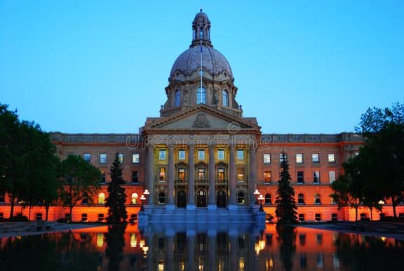 Legislative Building Nightshot Stock Photo - Image of historic ...