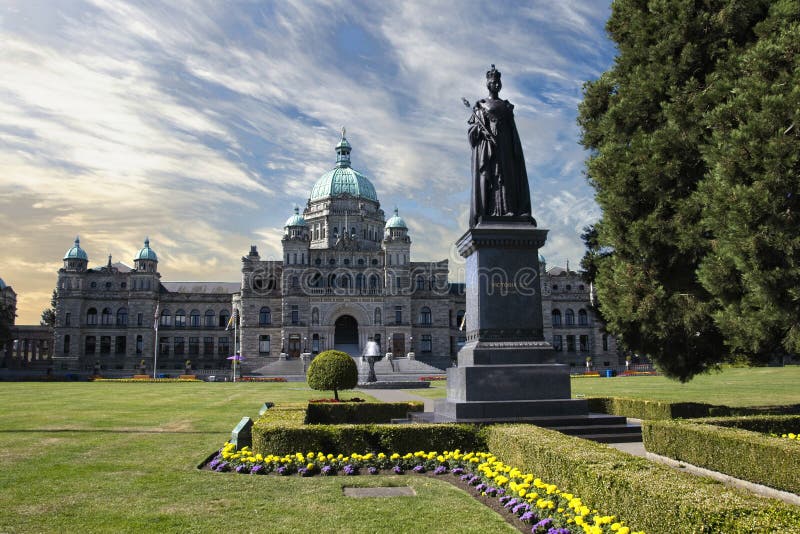 Legislative Building, Victoria, BC Stock Photo - Image of legislative ...