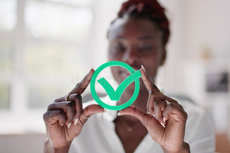 Legitimate Correct Answer - Appropriate Green Check Stock Image - Image ...