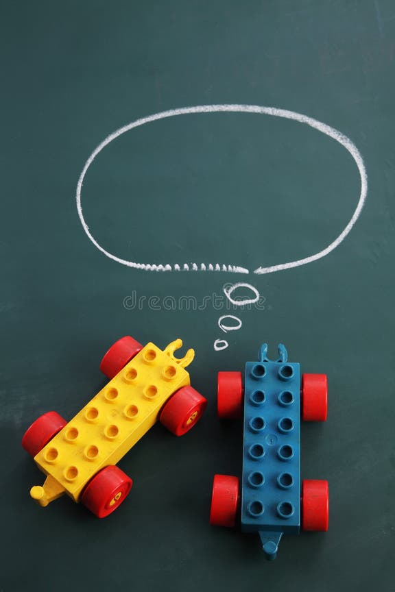 Lego Block with Speech Bubble Stock Image - Image of structure ...