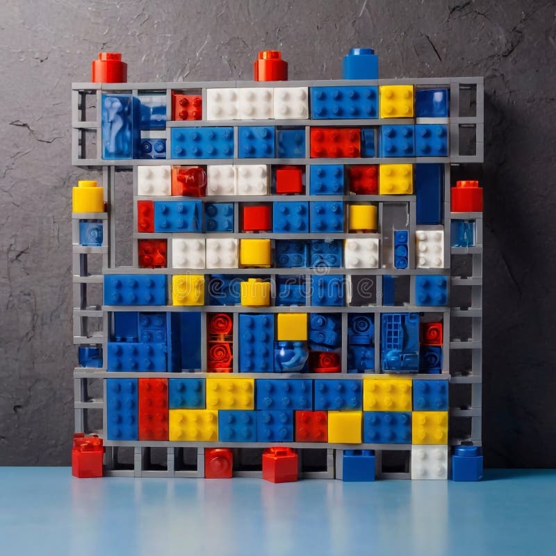 Lego Blocks Building Plastic Toy Block, Background Wall Frame Empty ...