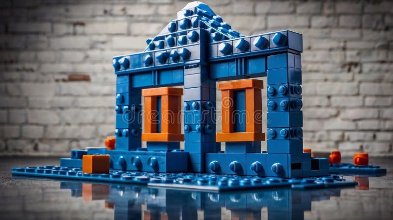 Lego Blocks Building Plastic Toy Block, Background Wall Frame Empty ...