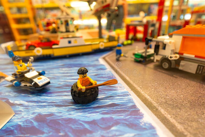 Lego boxes in toy store editorial stock image. Image of merchandise ...