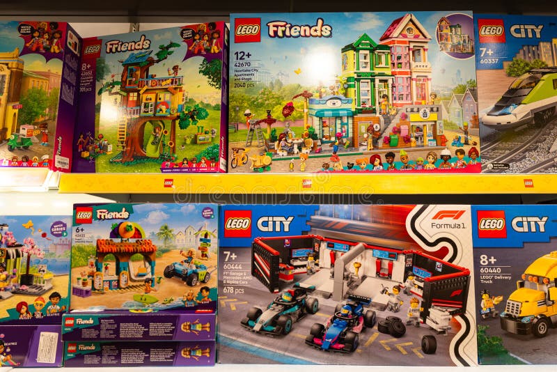 Lego boxes in toy store editorial photo. Image of illustrative - 375651731