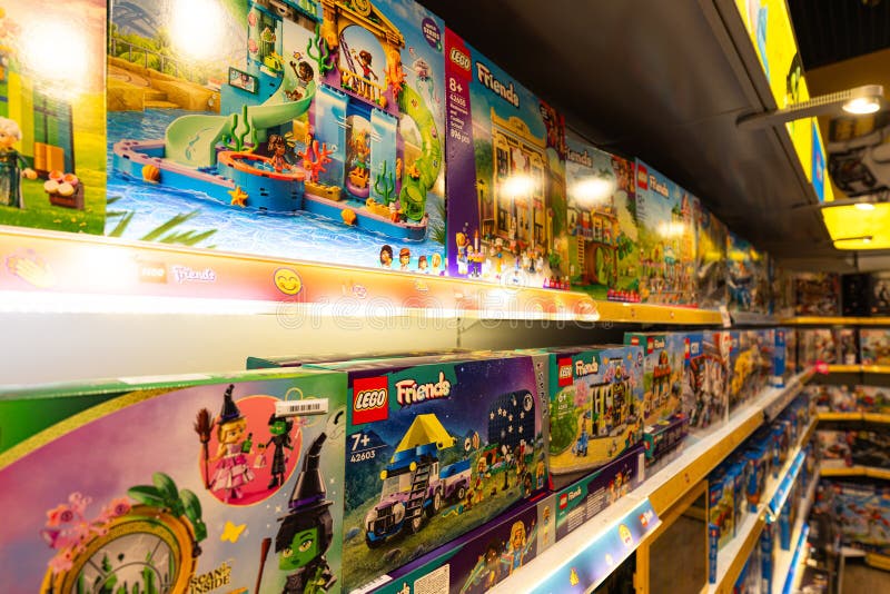 Lego boxes in toy store editorial photo. Image of build - 375651776