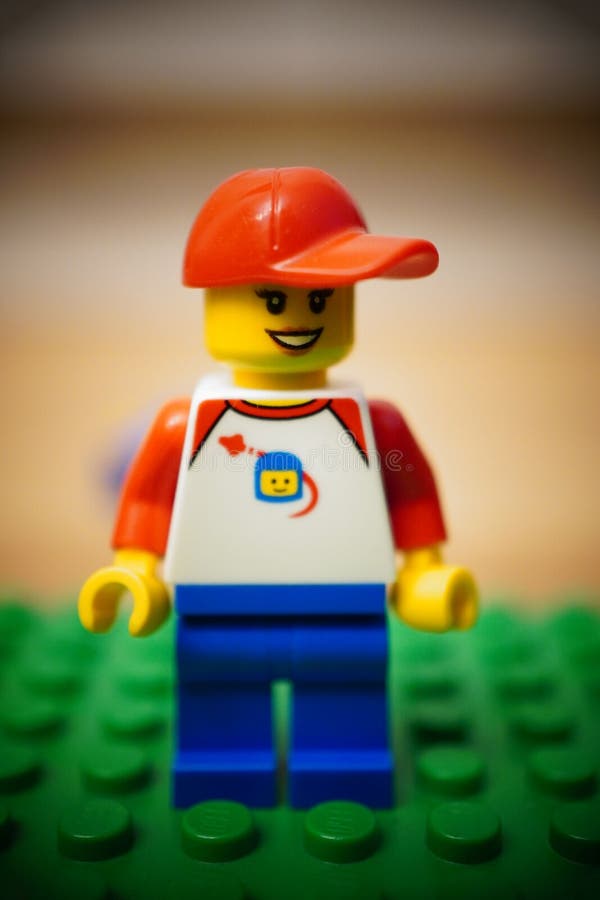Lego Brand Toy Boy with Hat Figurine Editorial Photography - Image of ...