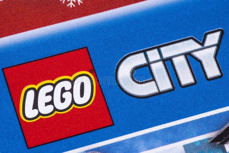 Lego City Logo in Een Catalogus Redactionele Stock Foto - Image of ...