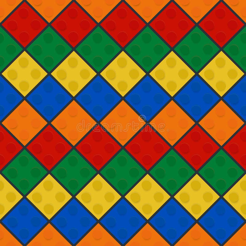 Lego Brick Seamless Background Pattern Stock Illustrations – 148 Lego ...