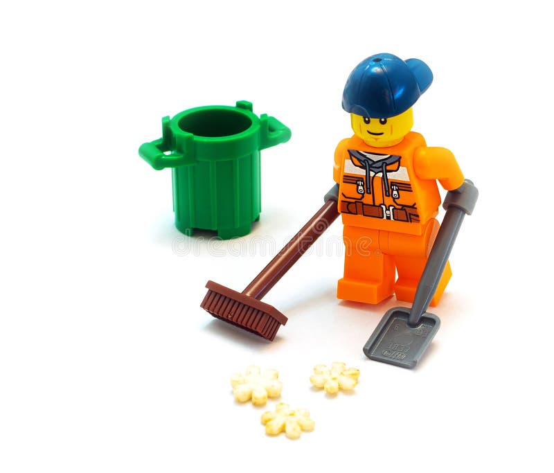 Lego Constructor, Street Janitor Editorial Stock Photo - Image of ...