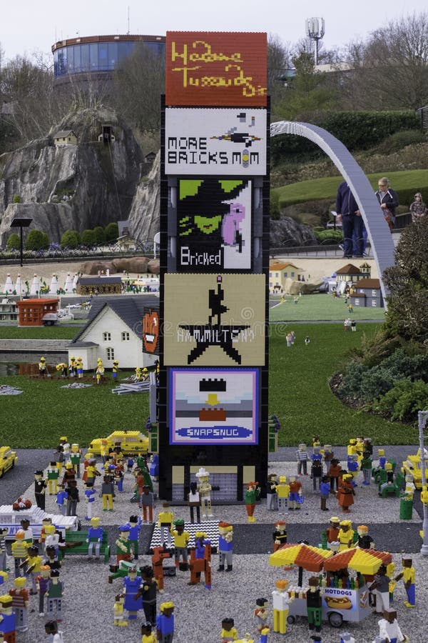 A Lego Crowne Plaza in Times Square Editorial Photography - Image of ...