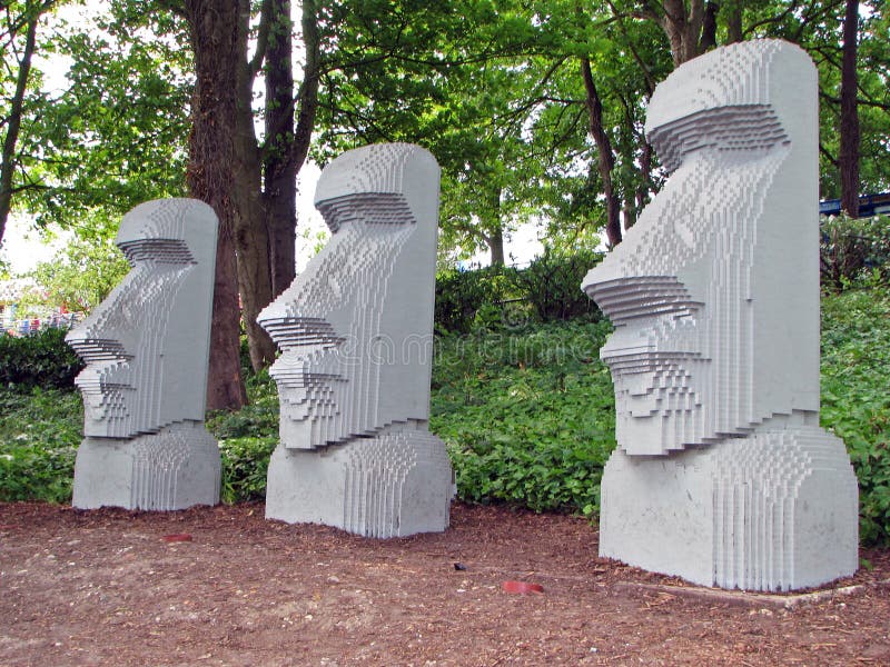 Lego Easter Island Statues editorial photography. Image of detail ...