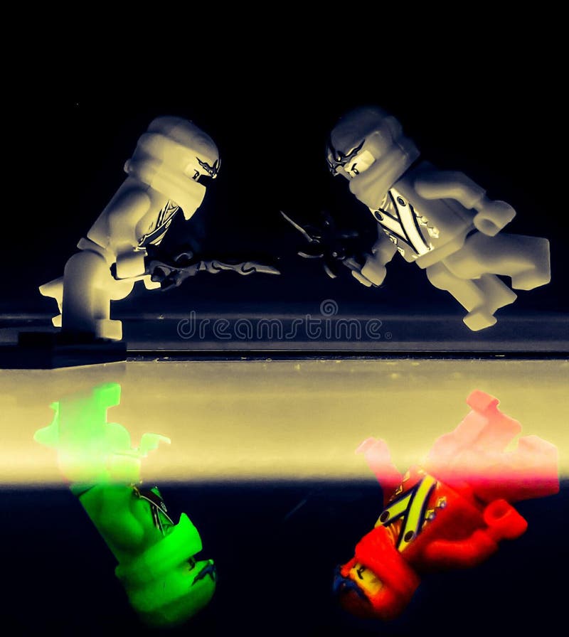 Lego fight in shadow editorial image. Image of editorial - 158437070