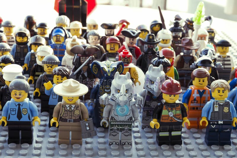 LEGO figures editorial stock photo. Image of city, game - 43881233