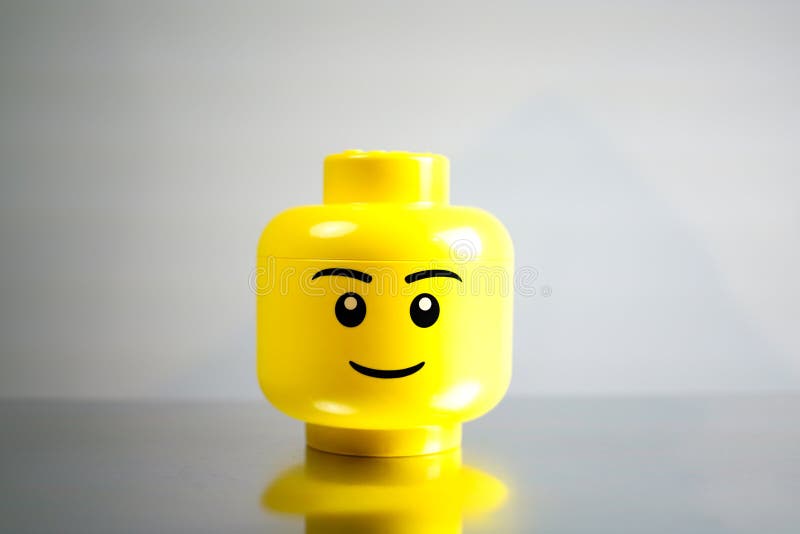 Lego head. editorial photo. Image of characters, toys - 300022301