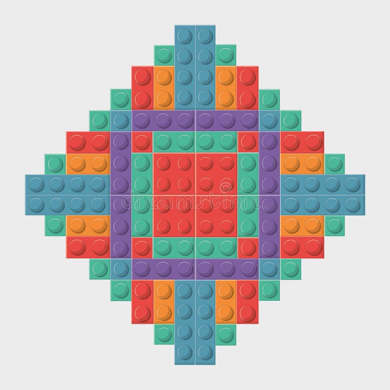 Lego Icon. Abstract Frame Figure. Vector Graphic Stock Vector ...