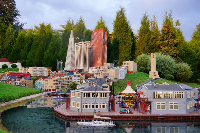 Lego mini building editorial stock photo. Image of attraction - 64647608