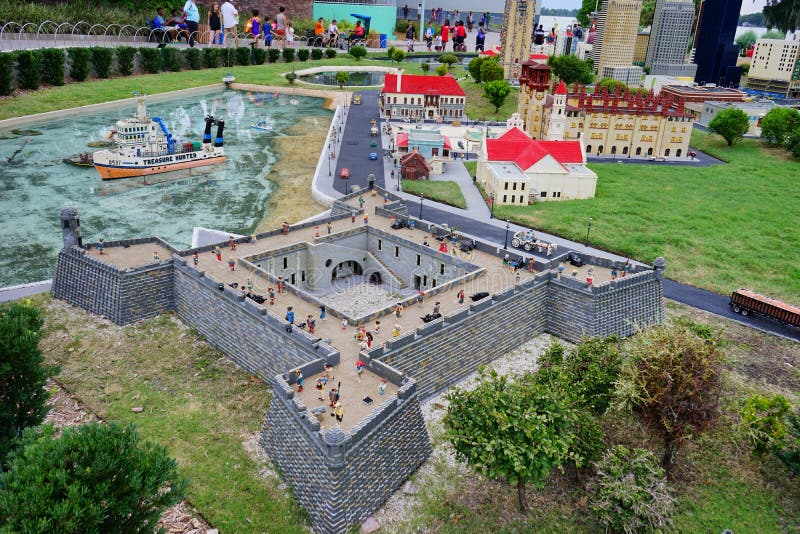 Lego mini castle editorial stock photo. Image of famous - 64644328