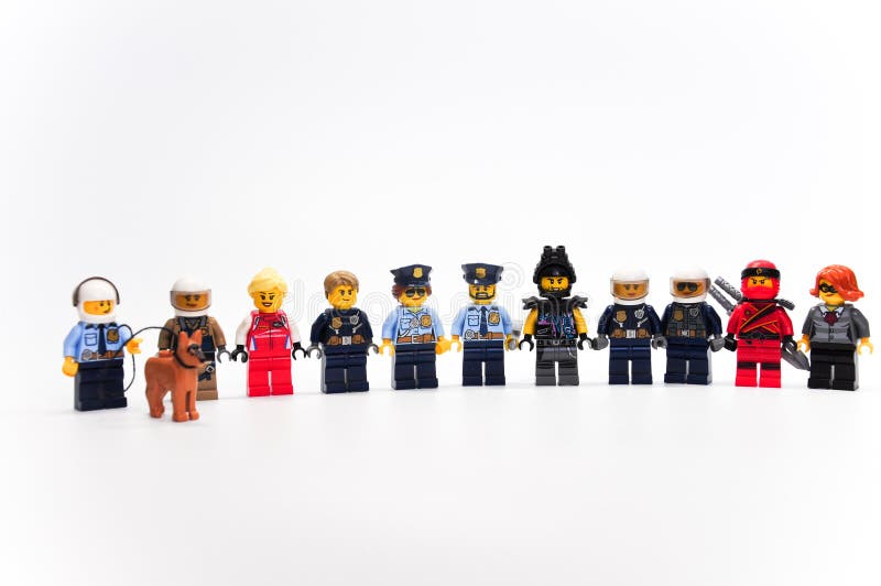 Lego Mini Figures editorial stock image. Image of model - 31280764