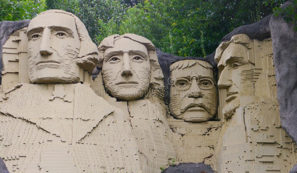 Lego Mount Rushmore editorial stock photo. Image of american - 20506803