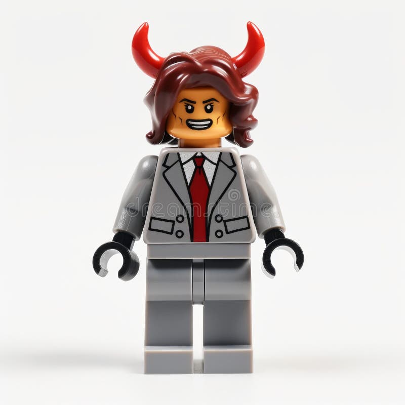 Lego Woman in Suit with Horns: a Unique and Playful Artistic Creation ...