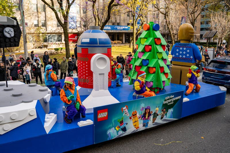 LEGO Parade Float in Santa Claus Parade Toronto. Editorial Photography ...