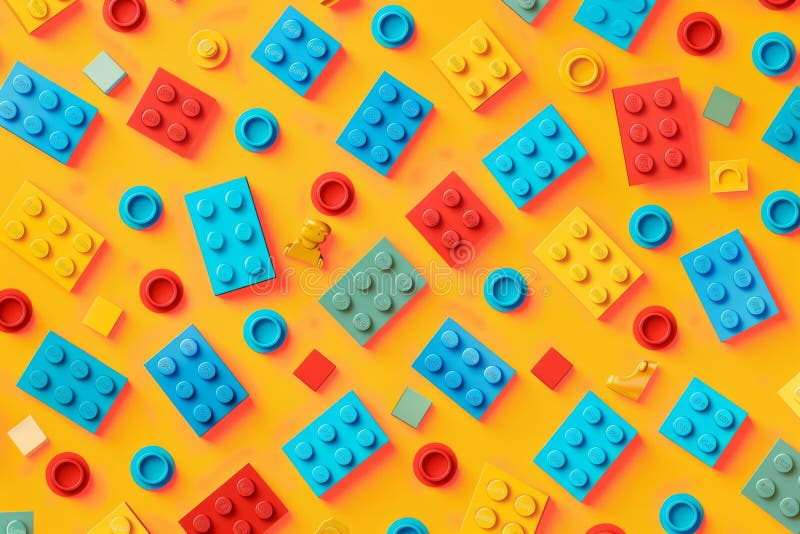 Lego Brick Seamless Background Pattern Stock Illustrations – 154 Lego ...