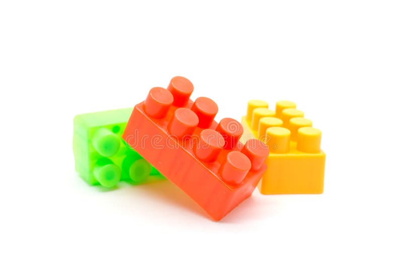 Lego Plastic Building Block Stock Photo - Image of isolated, childhood ...