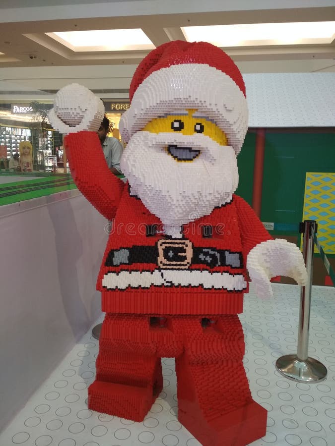 Lego Santa editorial stock photo. Image of created, christmas - 135362673