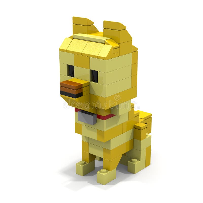 LEGO Shiba Inu stock de ilustración. Ilustración de lego - 99305248