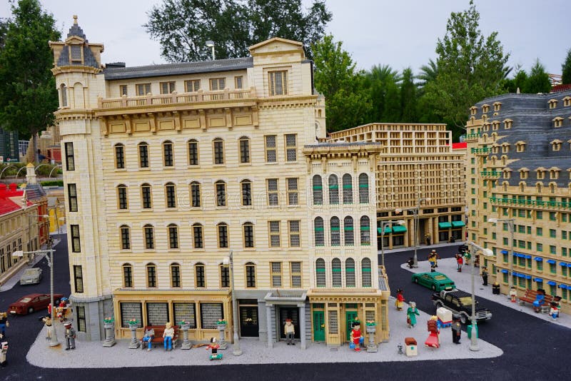 LEGO-stad redaktionell arkivfoto. Bild av vadställe, florida - 64645378