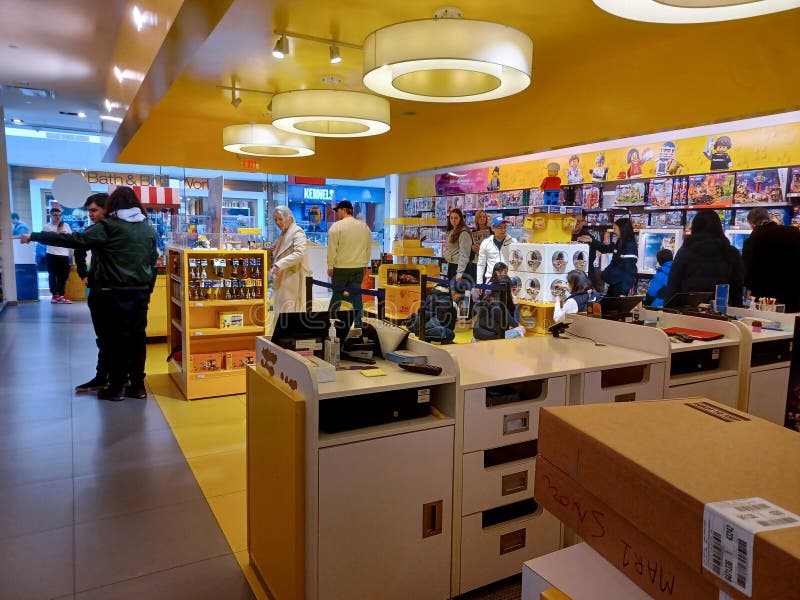LEGO store inside view editorial photography. Image of display - 353106617
