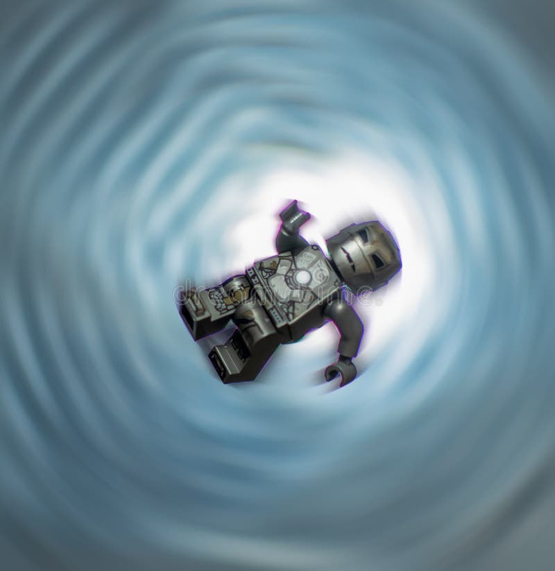Lego Super Heroes Falling Iron Man Editorial Stock Image - Image of ...