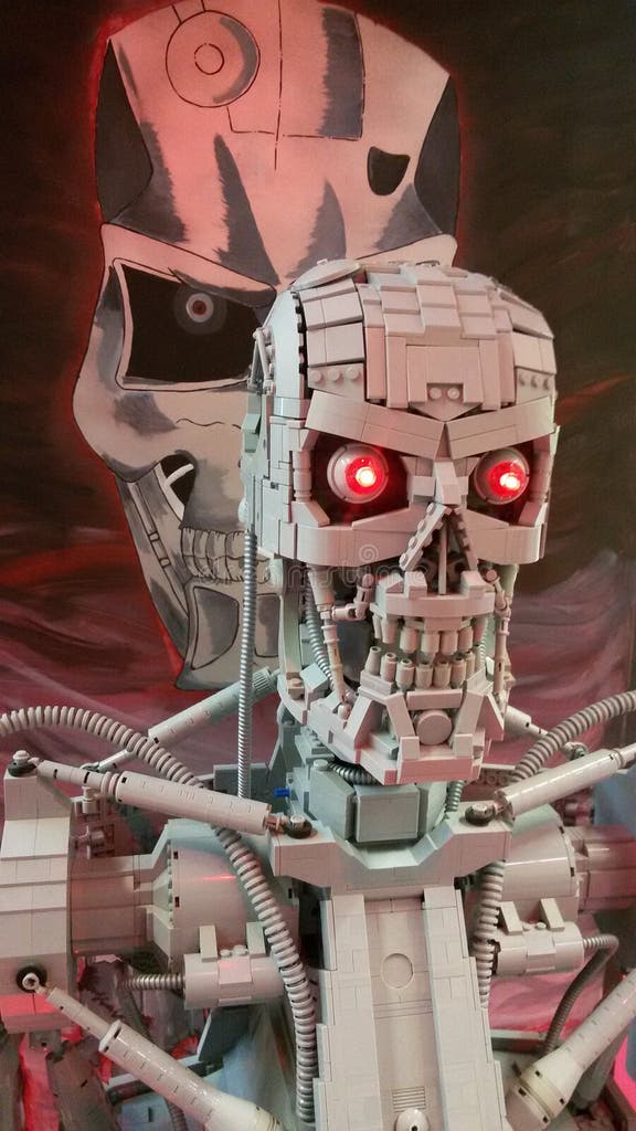 Lego Terminator editorial stock image. Image of eyes - 59778359