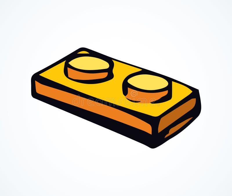 Lego. Vector drawing stock vector. Illustration of connect - 352171883