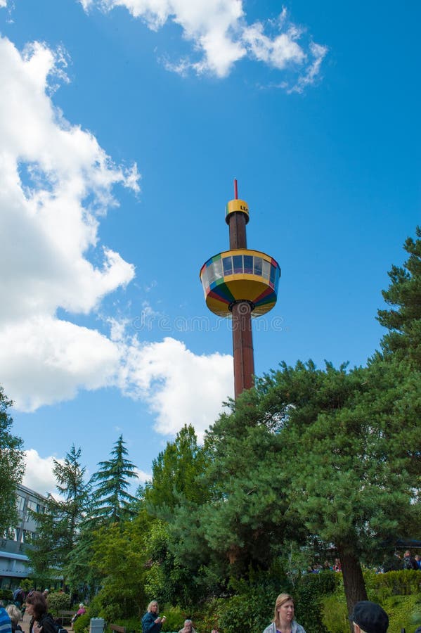 Legoland Observation Tower on Its Way Up.. Editorial Stock Image ...