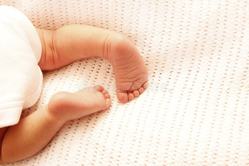 Legs Cute Newborn Little Baby Stock Photo - Image of finger, life: 35747858