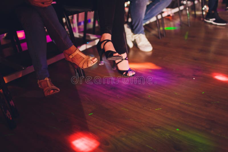 Legs of Dancing People at the Party Stock Image - Image of dance, crowd ...
