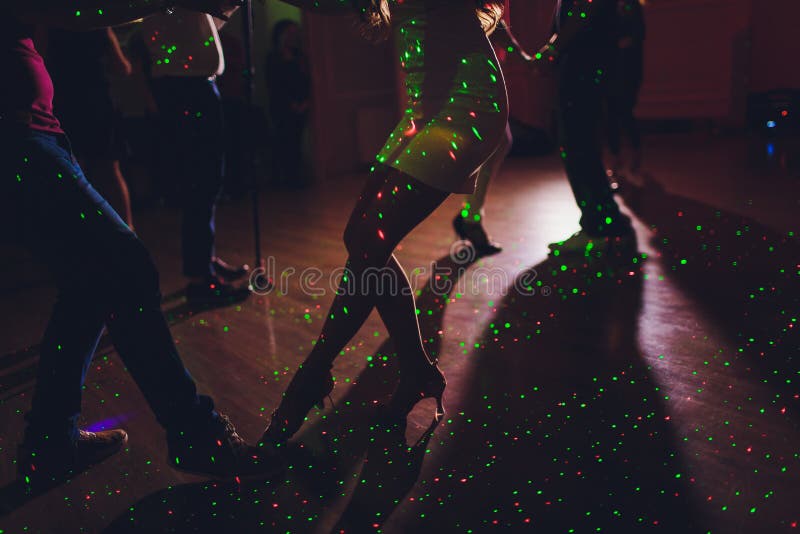Legs of Dancing People at the Party Stock Photo - Image of couple ...