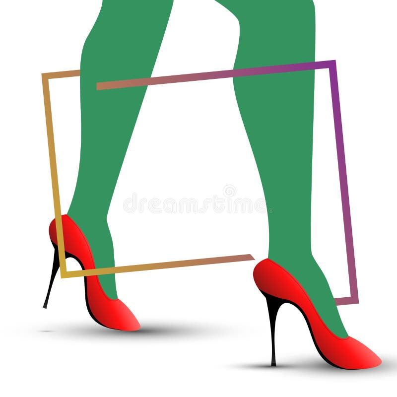 Legs of a Girl - Background for a Banner Vector EPS10 Stock Vector ...