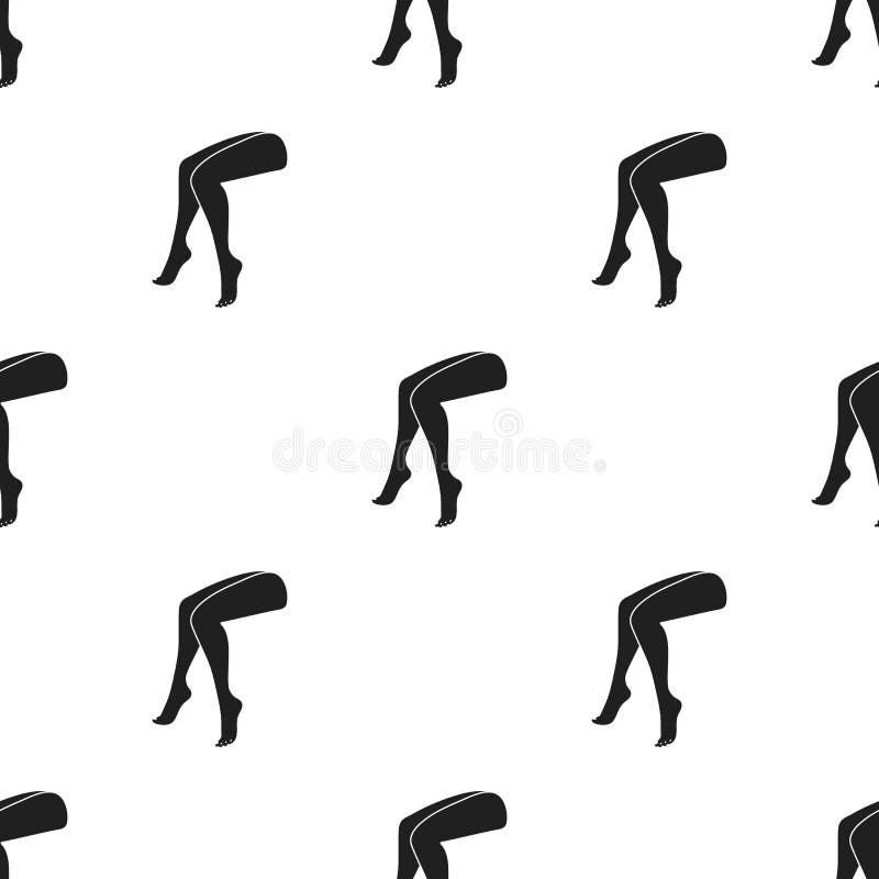 Legs Icon in Black Style Isolated on White Background. Part of Body ...