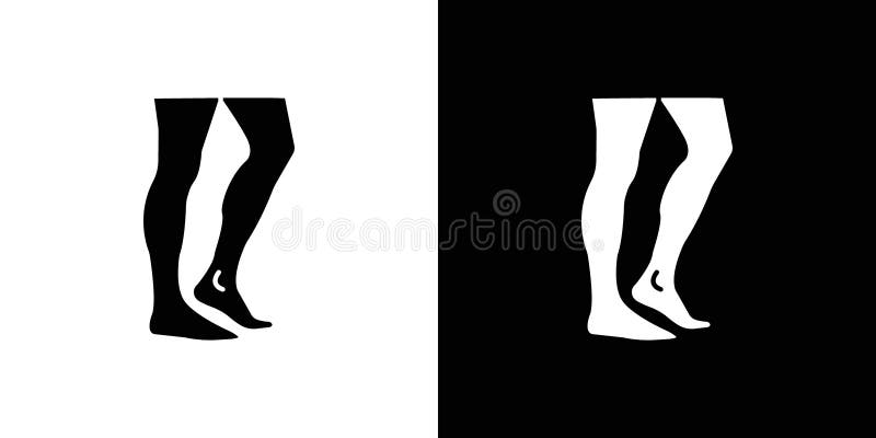 Legs Icon Linear Logo Isolated Stock Vector - Illustration of sprain ...