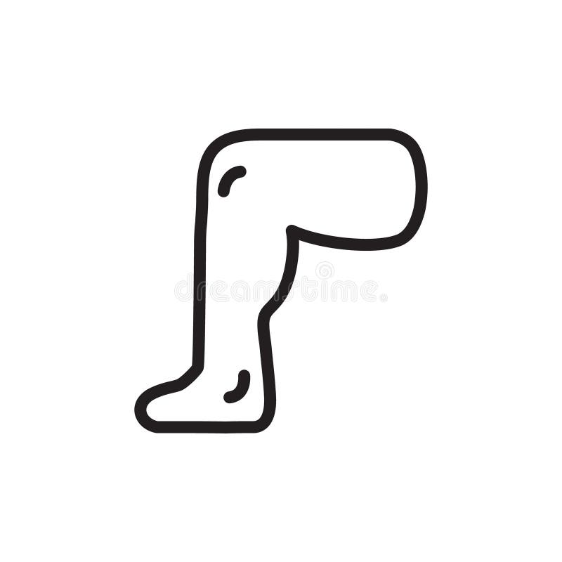 Legs Icon in Black Style Isolated on White Background. Part of Body ...