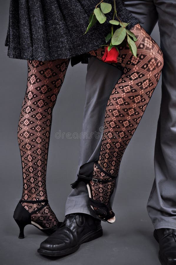 Legs With Rose Picture. Image: 18046535