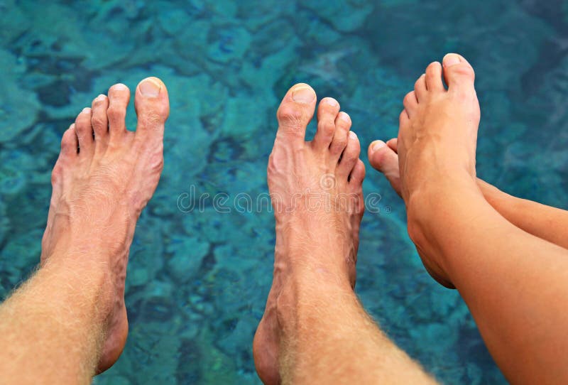 Legs & sea stock photo. Image of crete, clear, holidays - 33687328