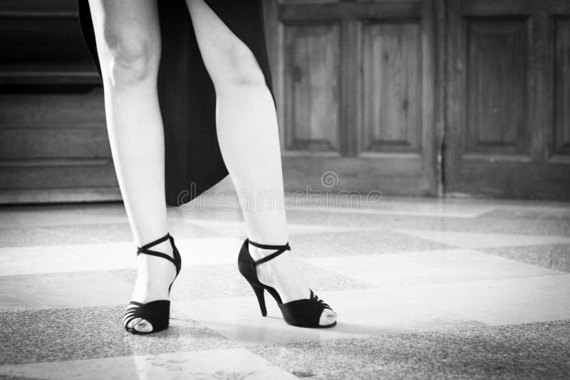 Legs of Woman Tango Dancer in Pose Stock Image - Image of latin, dance ...