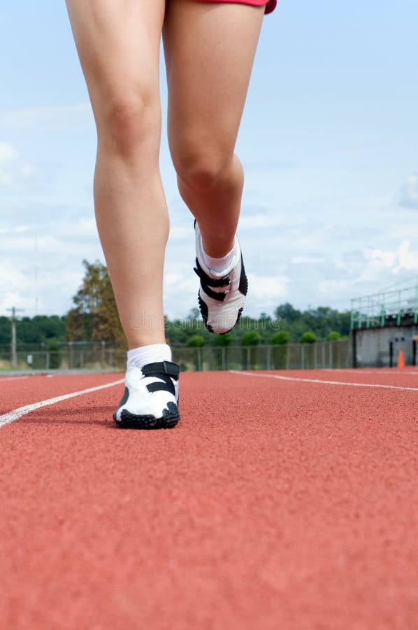 Legs on a Track stock photo. Image of woman, white, standing - 7215420