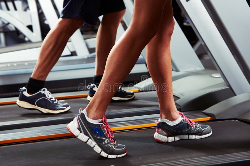 Legs on treadmill stock image. Image of health, lifestyle - 80493263