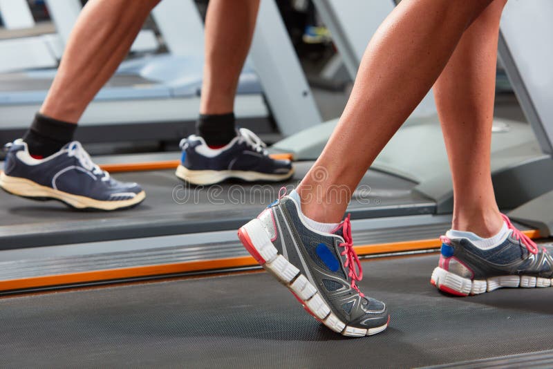 Legs on treadmill stock photo. Image of fitness, human - 80768614